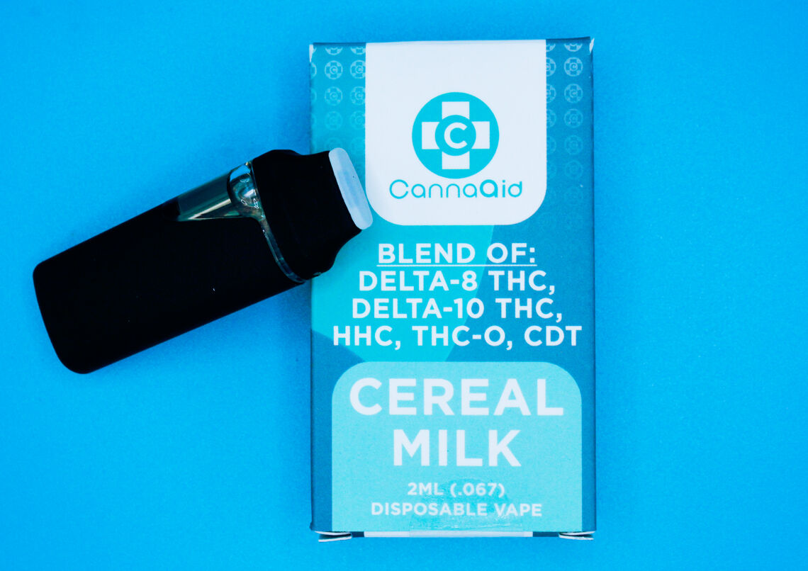 Cannaaid 2ml Blend D8+D10+HHC+THCO+CDT Cereal Milk Disposable Vape Pen Cannaaid 2ml Blend D8+D10+HHC+THCO+CDT Cereal Milk Disposable Vape Pen